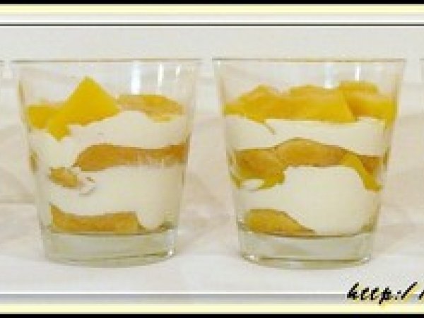 Recette de verrines à la mangue façon tiramisu
