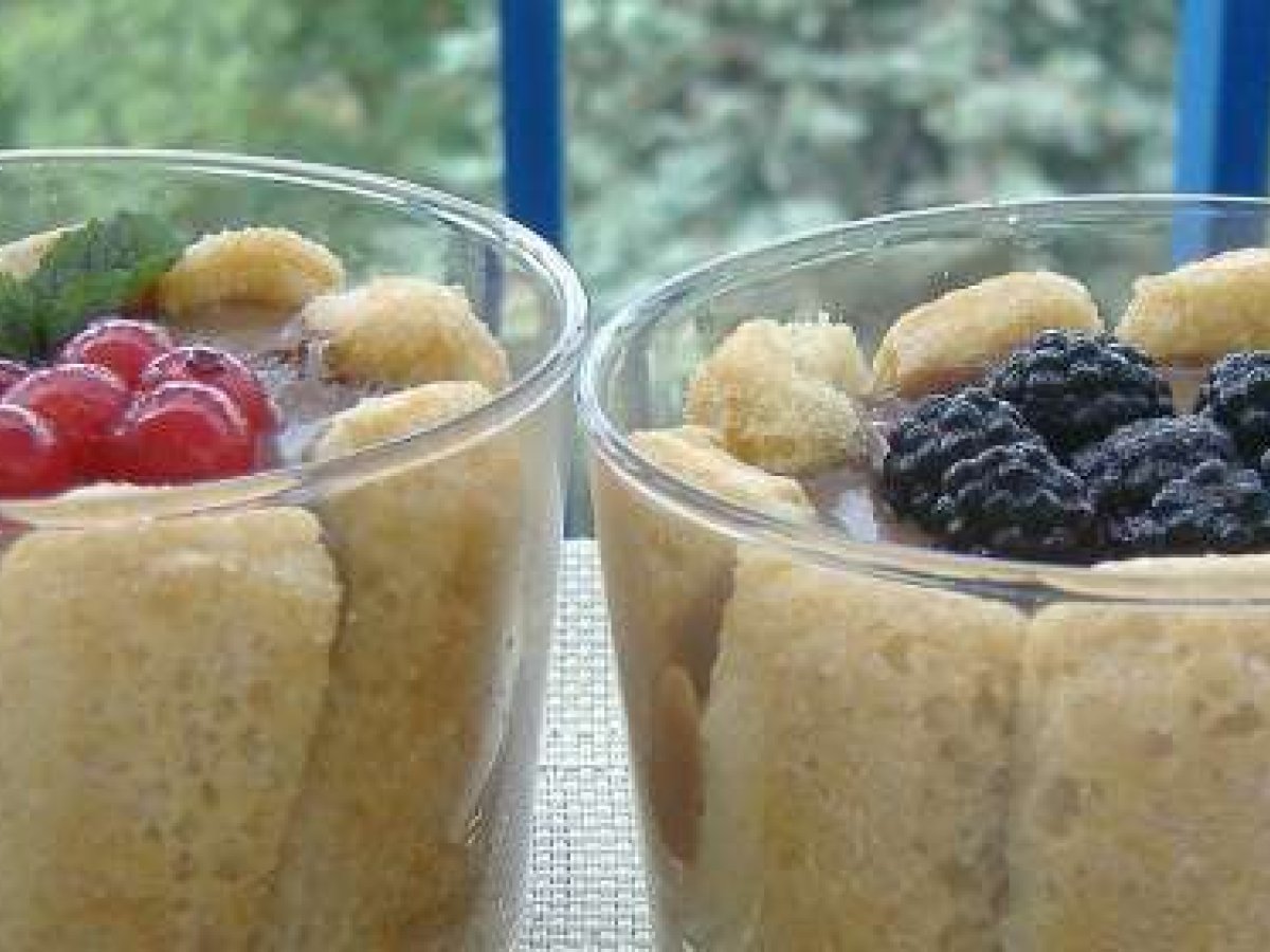 Verrines charlotte mousse choco marron au marsala recette