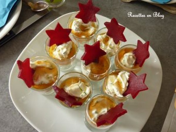 Verrine Betterave Chevre Miel