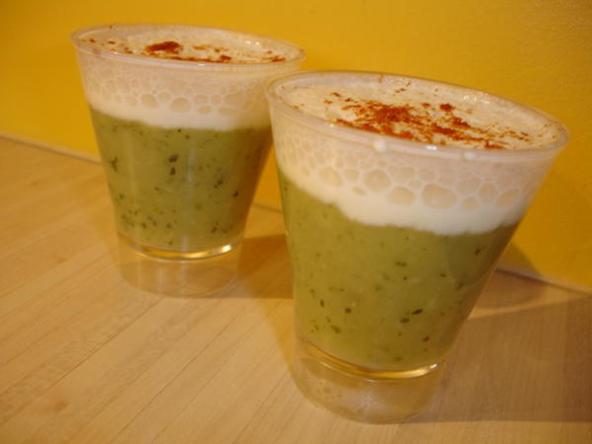 Recette de verrines de courgettes, mousse qui rit