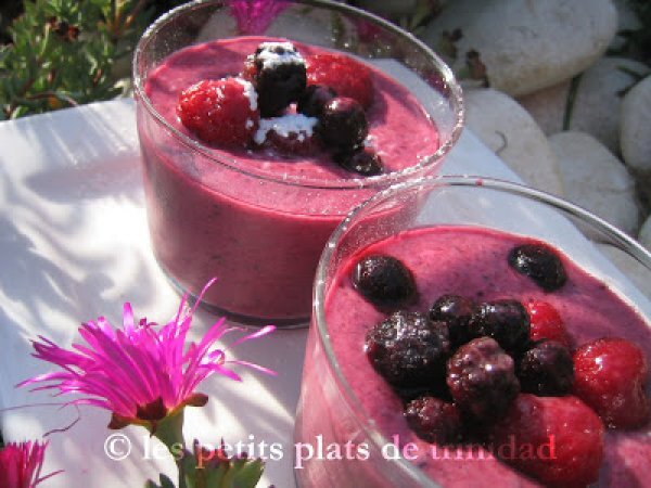 Recette de verrines de fruits rouges au yaourt