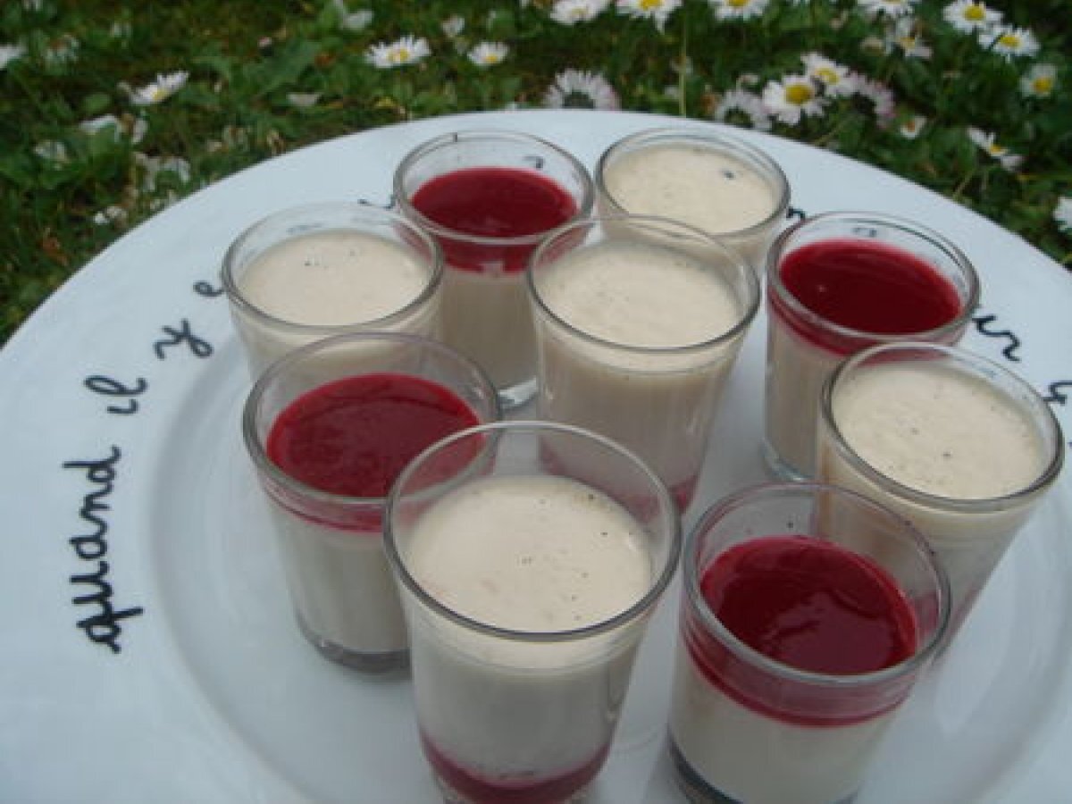 Recette de verrines de panna cotta aux fruits rouges