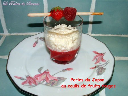 Recette de verrines perles du japon aux fruits rouges