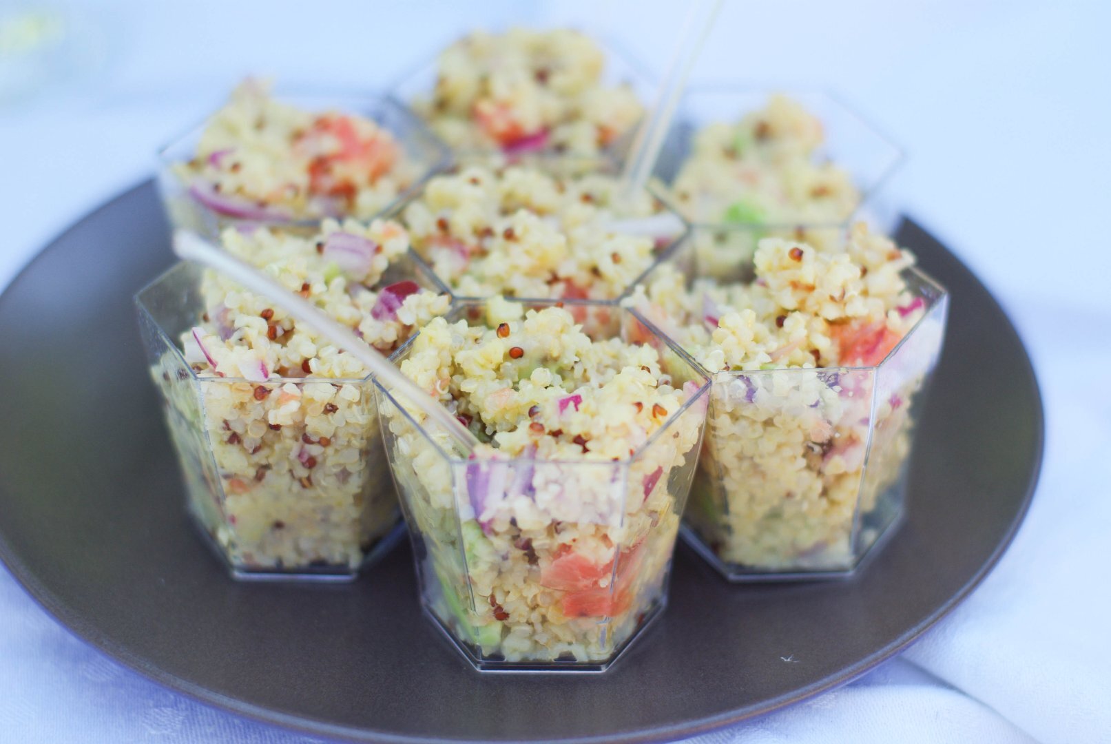Recette de verrines quinoa, avocat et pamplemousse