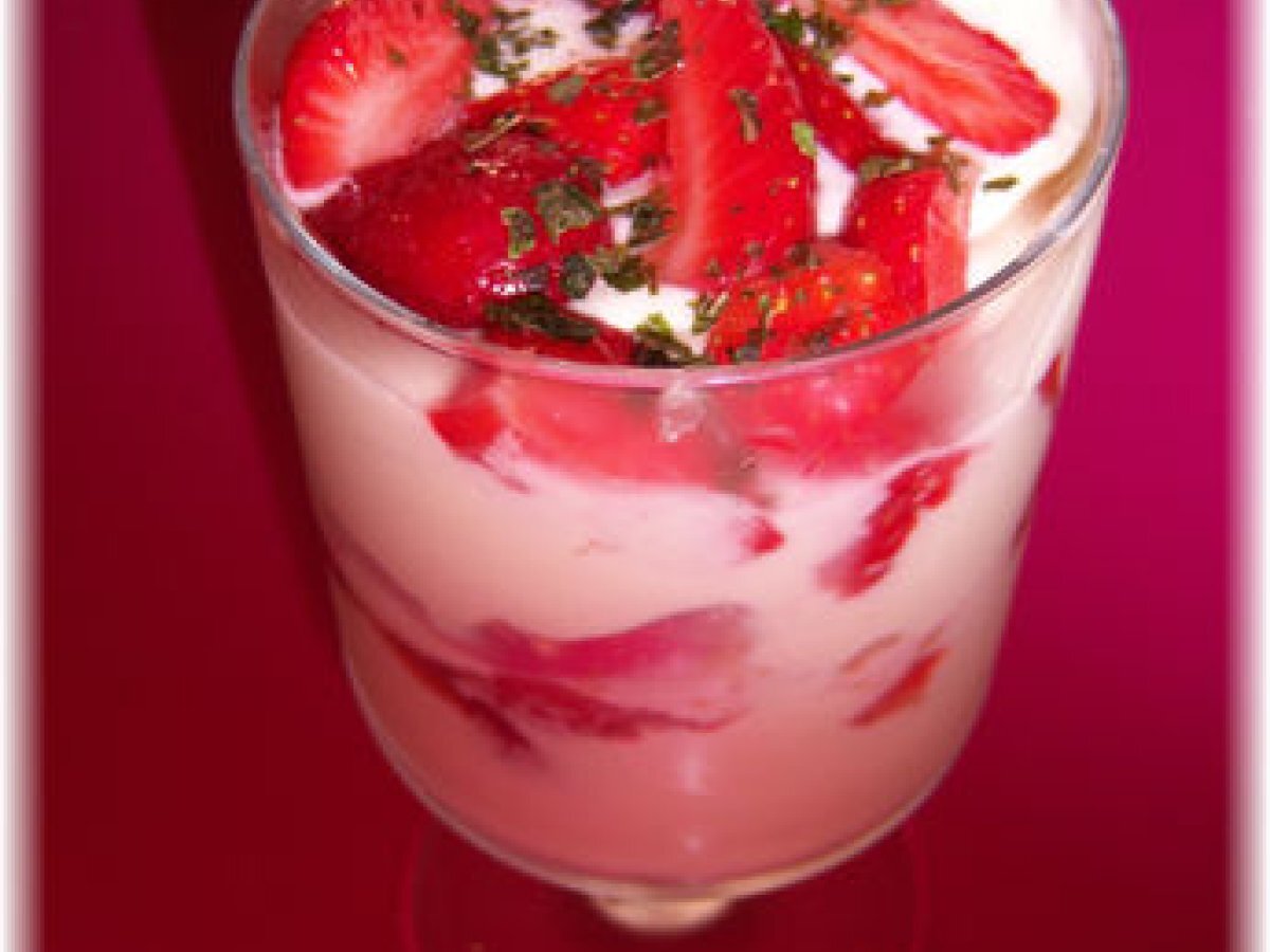 Recette de verrines fraises et crème de mascarpone