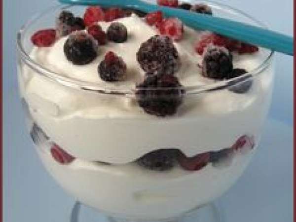 Recette de verrines mousseuses aux fruits rouges