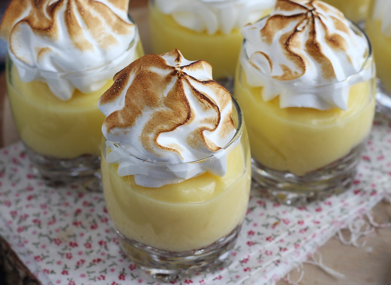 Recette de verrines tarte au citron meringuée