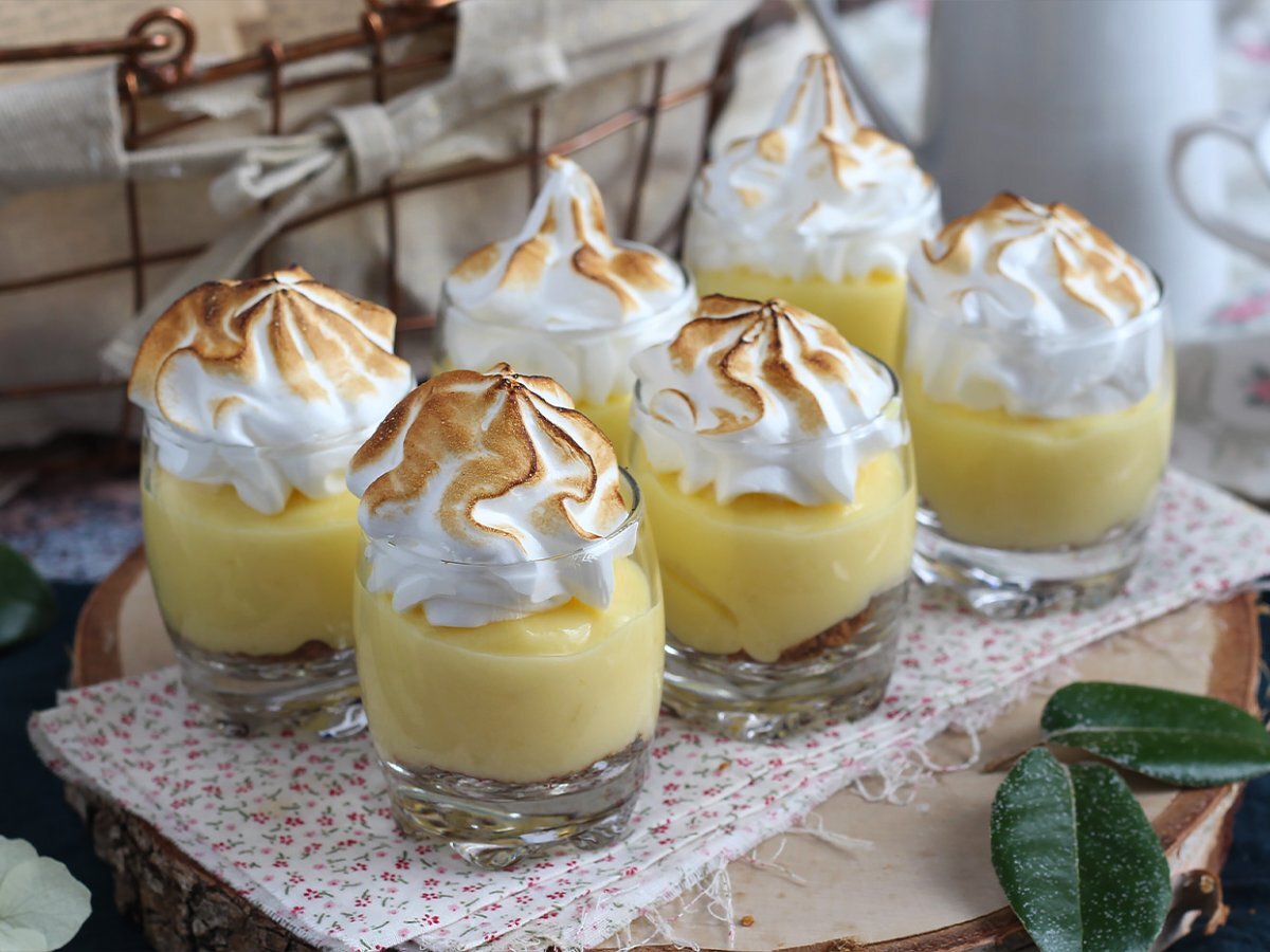 Recette de verrines tarte au citron meringuée