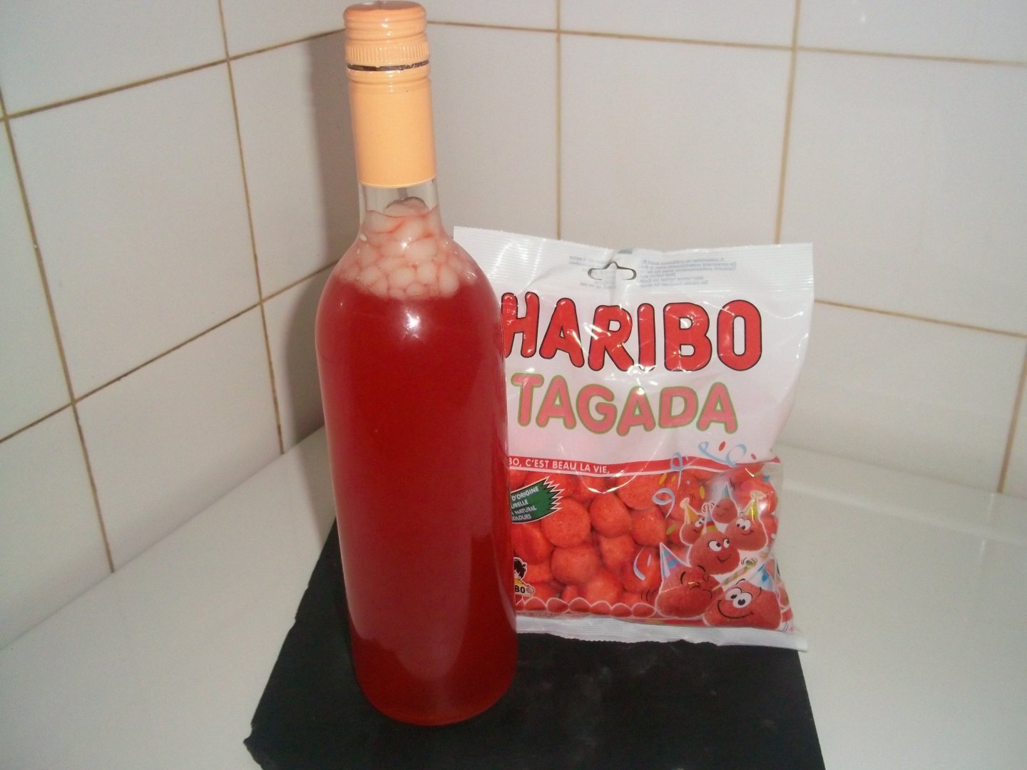 Recette de vodka tagada aux bonbons fraise