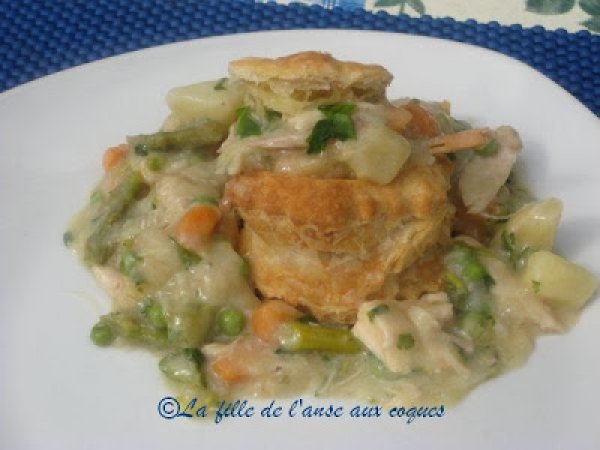 Recette de vol-au-vent au poulet savoureux et facile