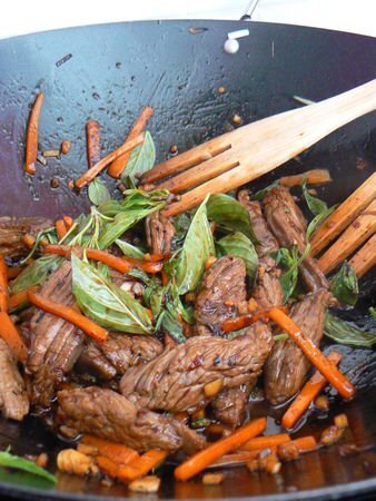 Recette de wok de boeuf au basilic thaï