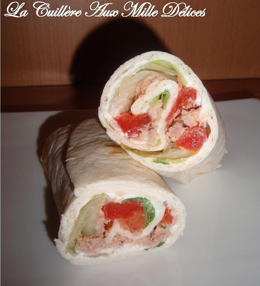 Wrap thon & crudités - Recette Ptitchef