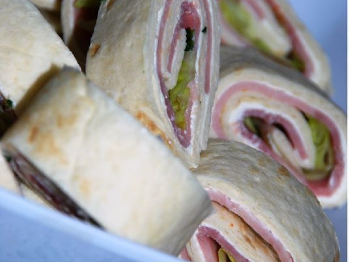 Recette de wraps jambon, fromage frais et laitue