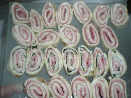 Recette de wraps jambon, salade et fromage frais